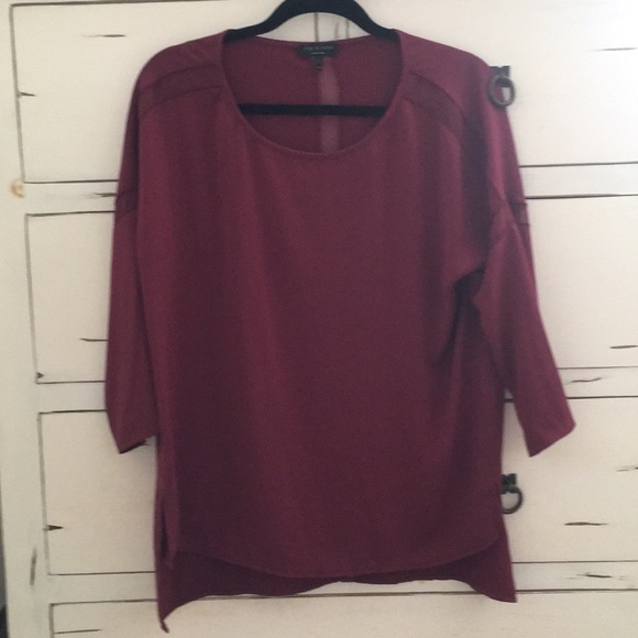 rag & bone | Tops | Rag And Bone Maroon Tunic Top Lace Sexy Fall | Poshmark